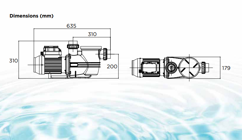 Máy bơm nước hồ bơi Waterco: Supatuf MK2 ECO-V 100 - CÔNG TY TNHH POOL & ME